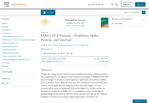 SARS-CoV-2 Variants – Evolution, Spike Protein, and Vaccines ...